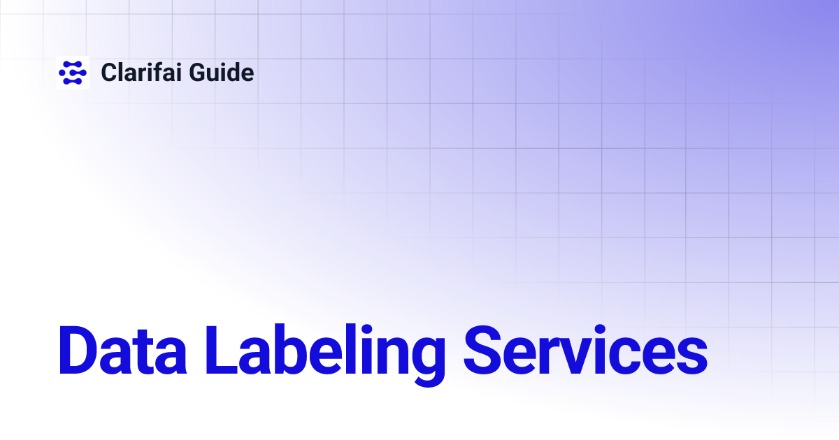 Data Labeling Services | Clarifai Guide